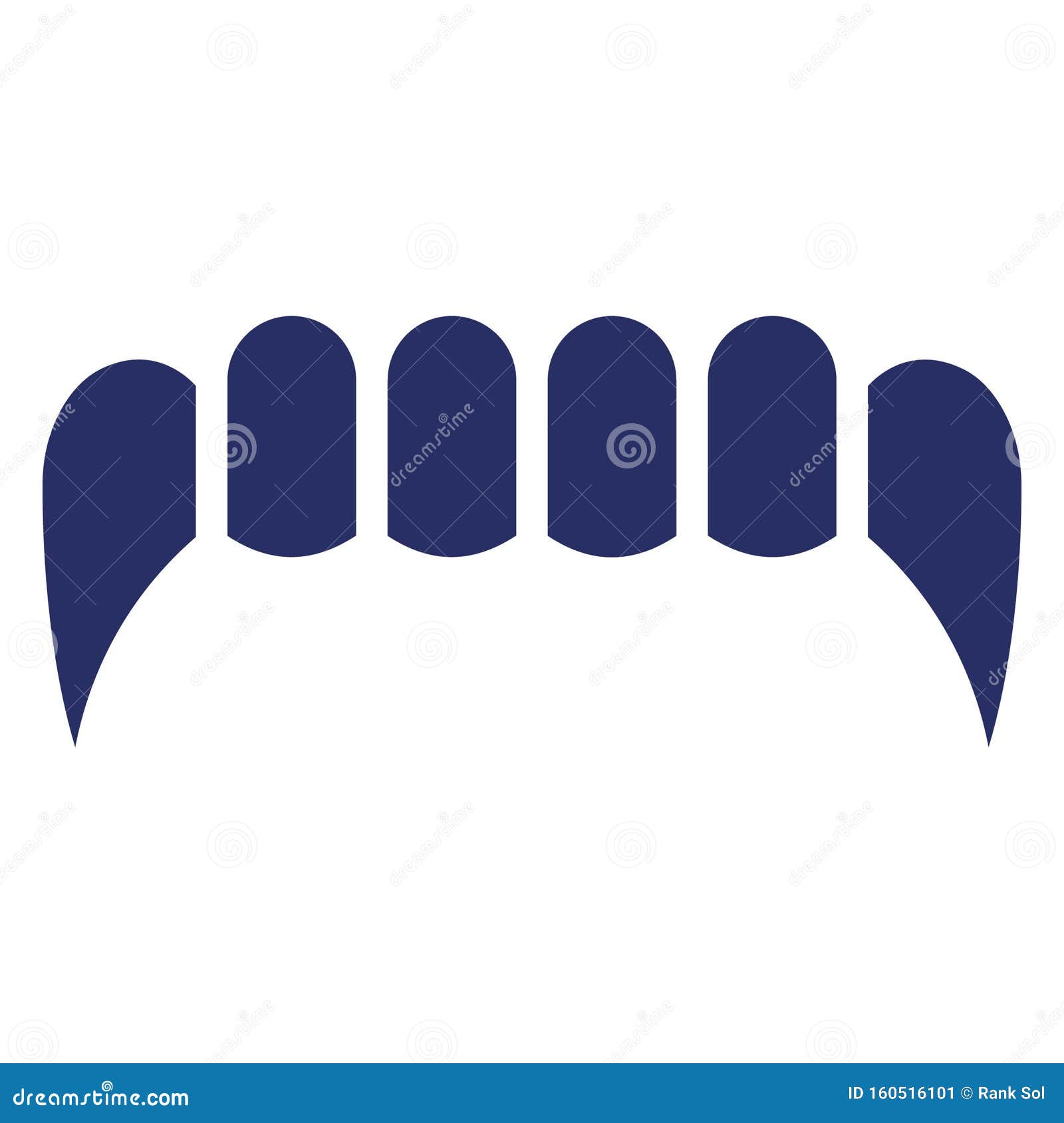 Demon Mouth Isolated Vector Icon Which Can Easily Modify or Edit Stock ...
