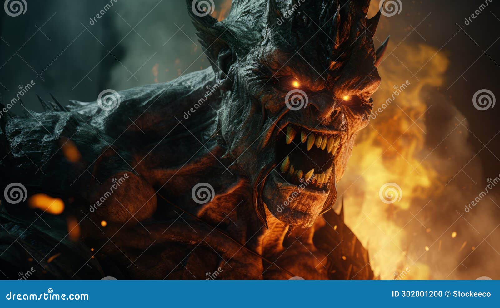Fiery Demon: a Hyper-detailed Unreal Engine Artwork with Realistic ...