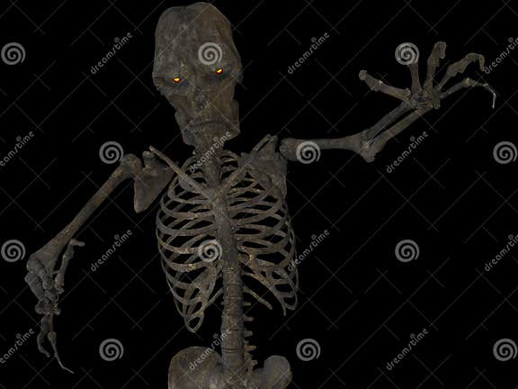 Demon Skeleton 3 stock illustration. Illustration of october - 3179695