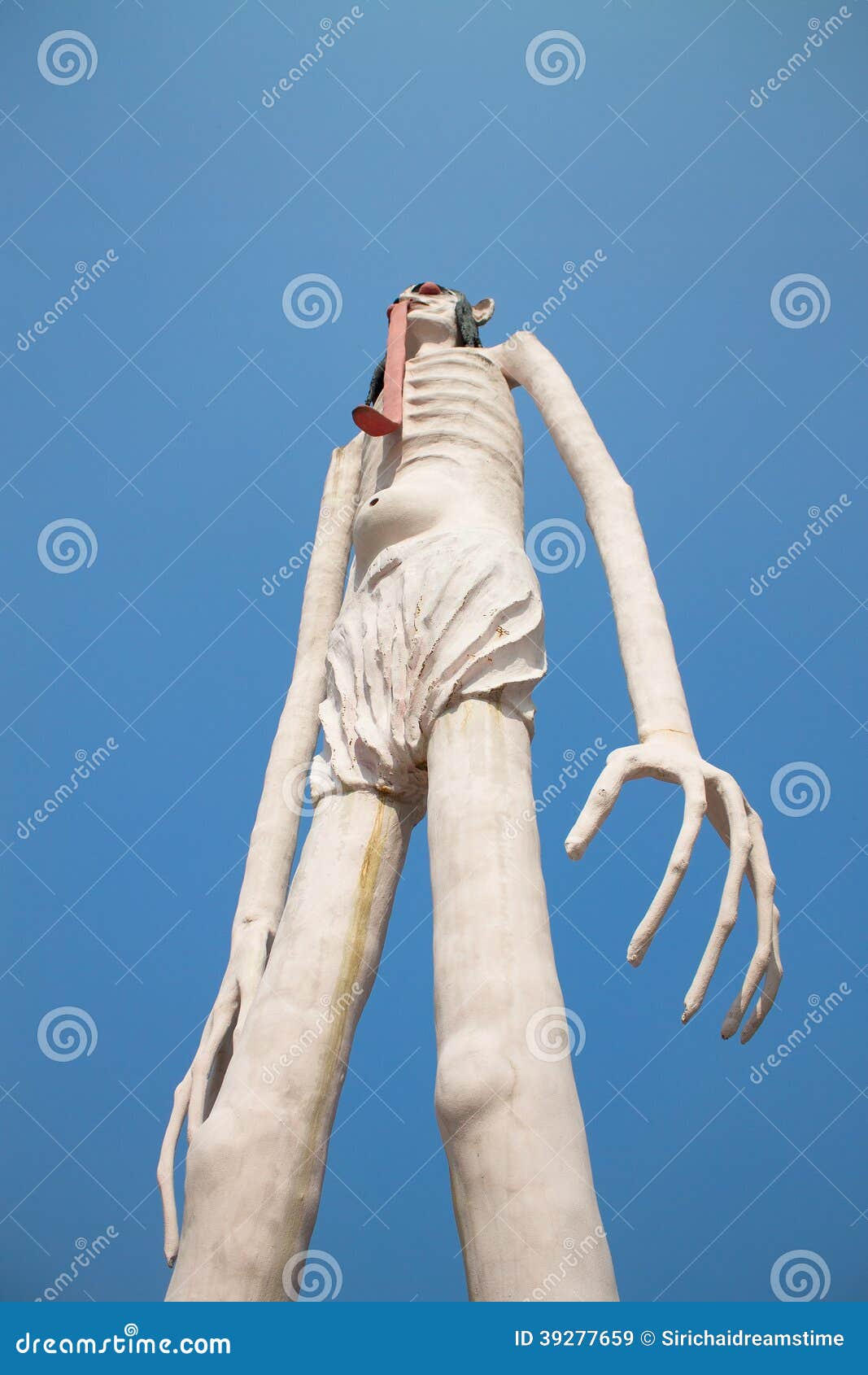 Demon statue stock image. Image of hell, ghost, thailand - 39277659