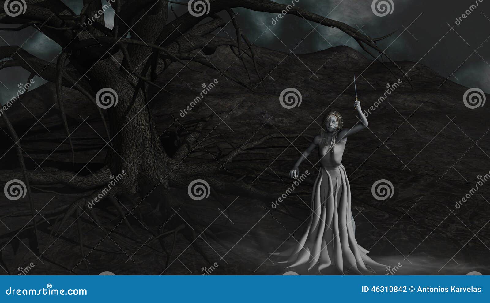 Demon Tree Royalty-Free Stock Image | CartoonDealer.com #33194914