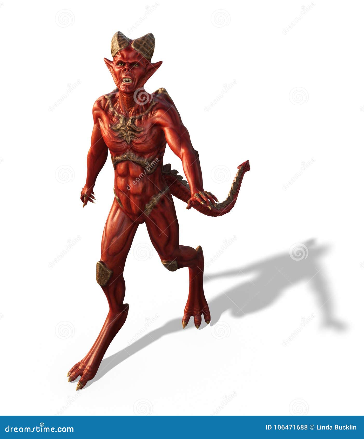 Demon Walking stock illustration. Illustration of demon - 106471688