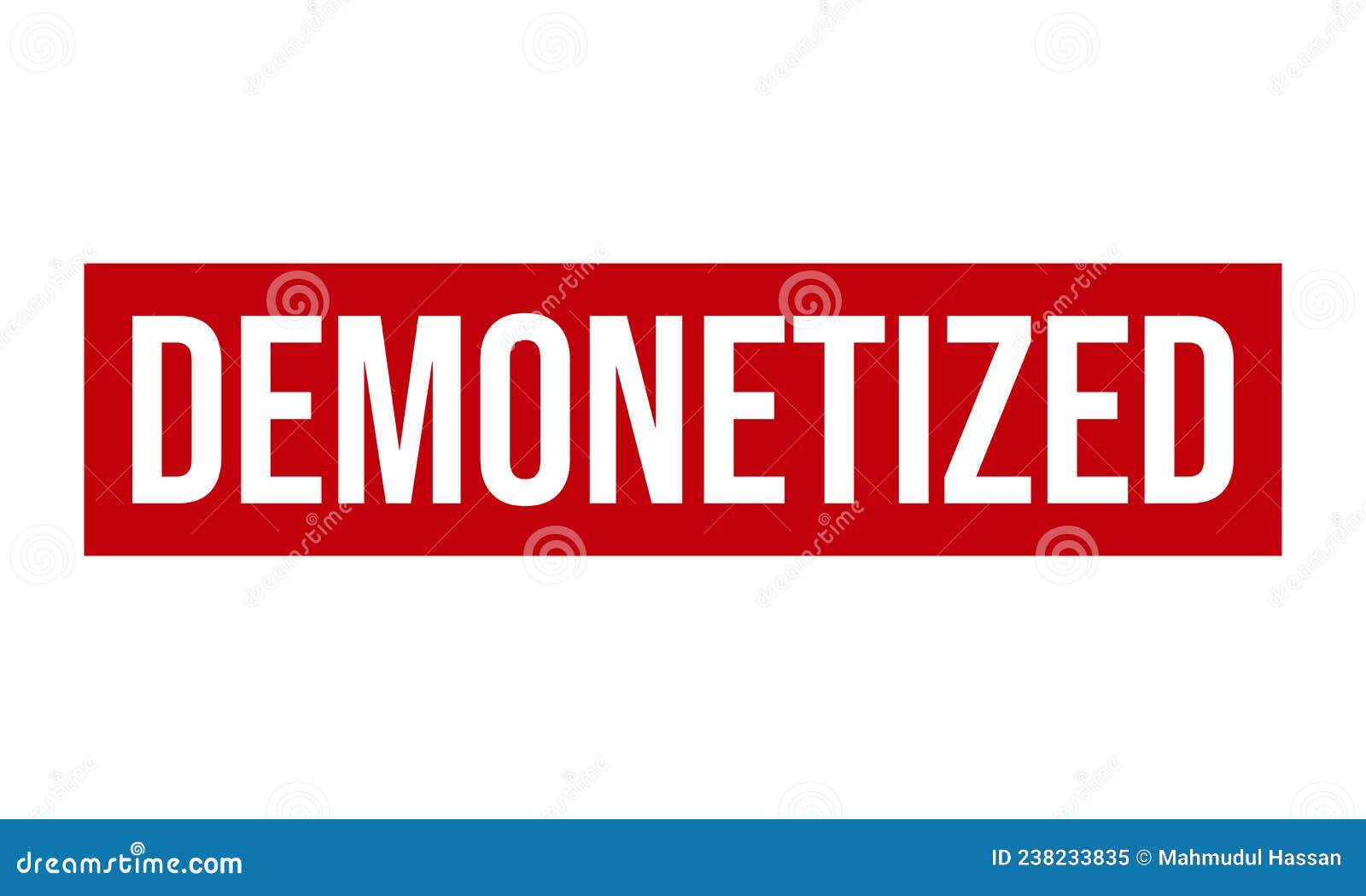 Demonetized Rubber Stamp. Demonetized Grunge Stamp Seal Vector ...