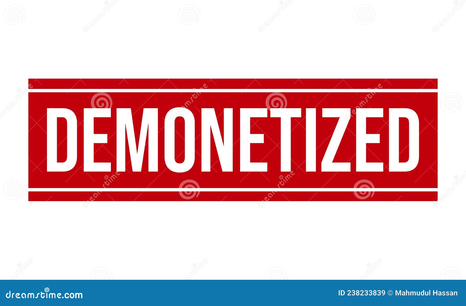 Demonetized Rubber Stamp. Demonetized Grunge Stamp Seal Vector ...