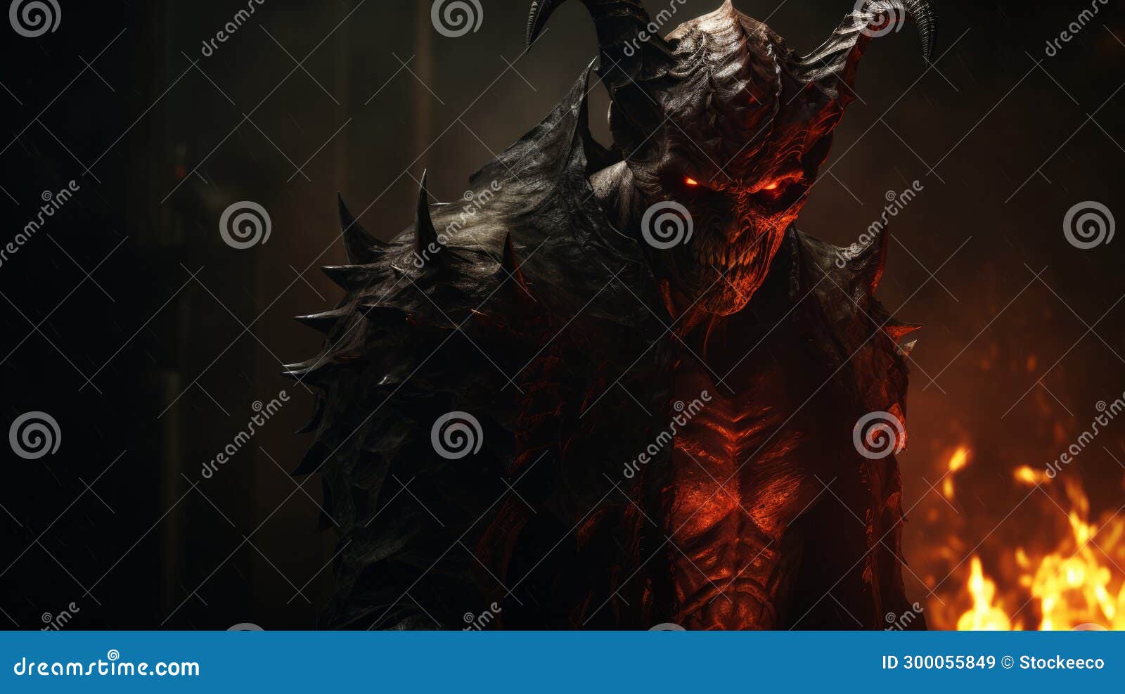 Intense Demon Image with Unreal Engine 5: Realistic Rendering and ...
