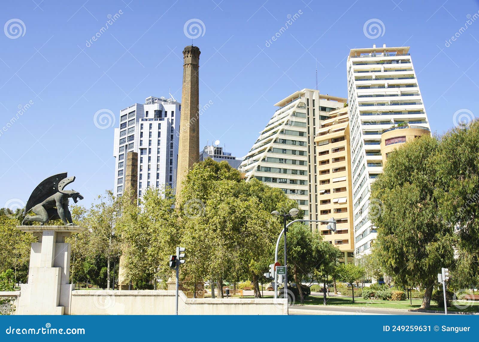 Demonic Sculpture in a Bridge of Valencia Editorial Photo - Image of ...