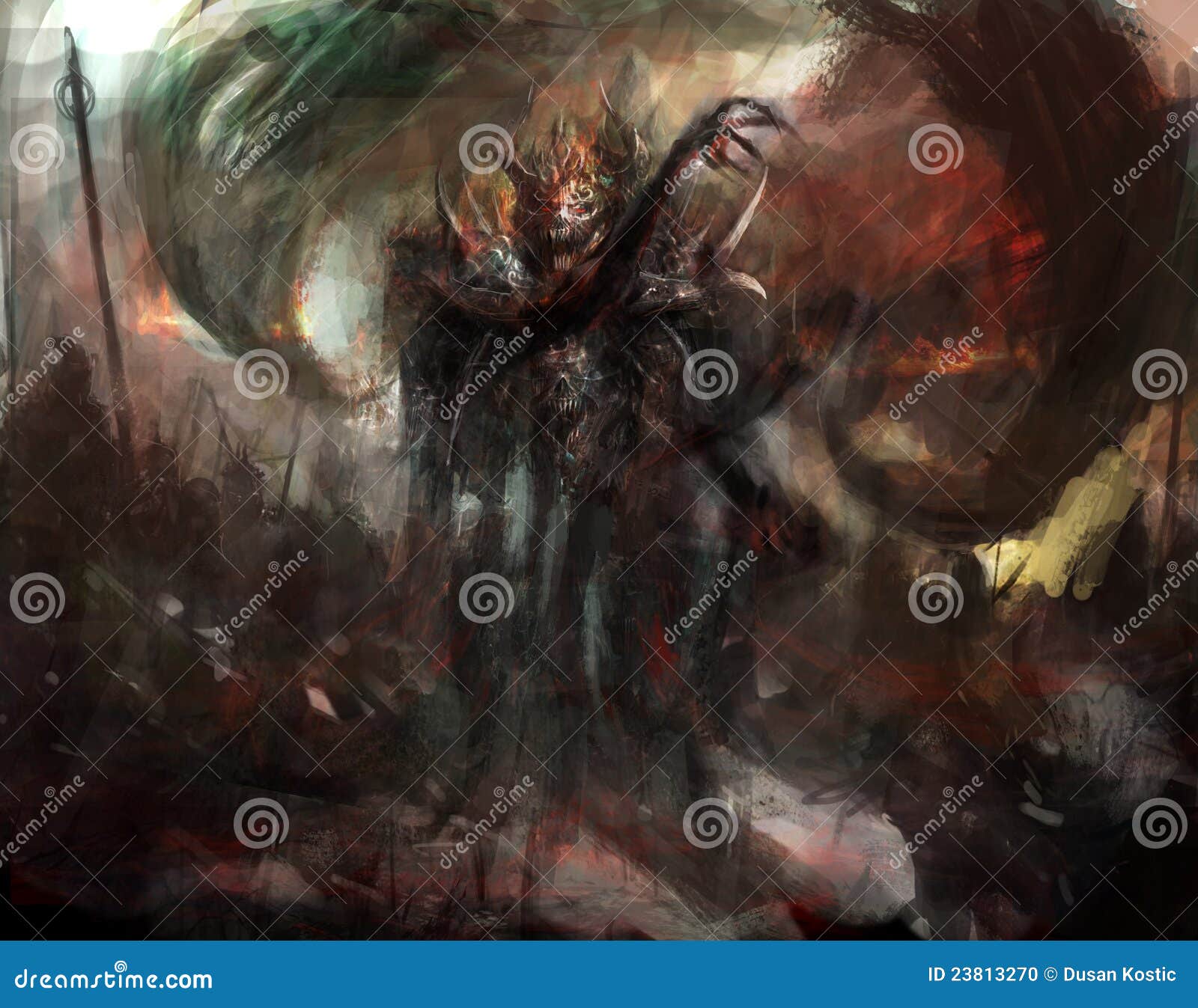 Demonic shadow stock illustration. Illustration of judgment - 23813270