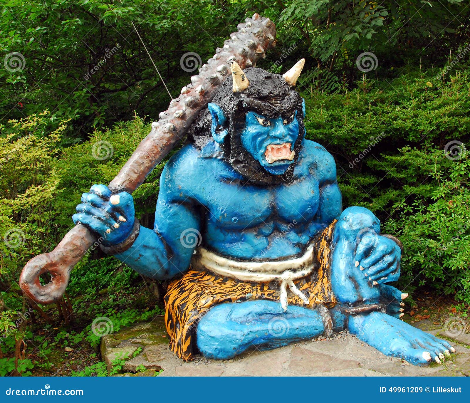 Demonio azul imagen de archivo. Imagen de gigante, afortunado - 49961209