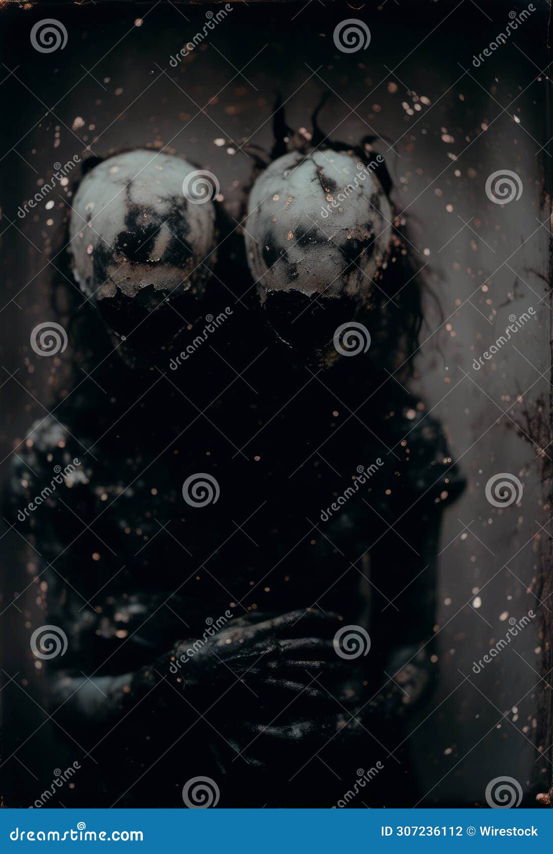 Demons without Faces, AI-generated. Stock Photo - Image of industrial ...