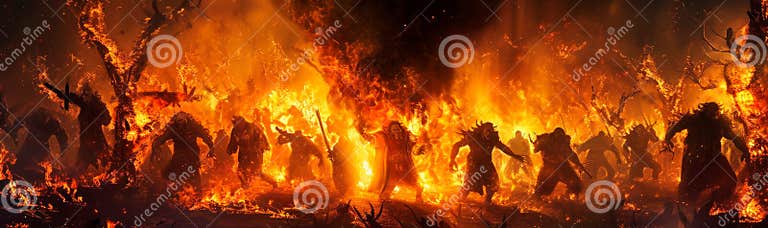 With Demons and Other Hellish Creatures Dancing in the Infernal Fire ...