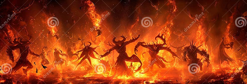 With Demons and Other Hellish Creatures Dancing in the Infernal Fire ...