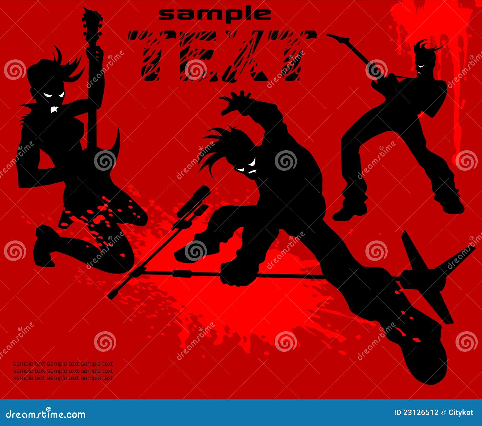 Demons rock stock vector. Illustration of clubbing, entertainment ...