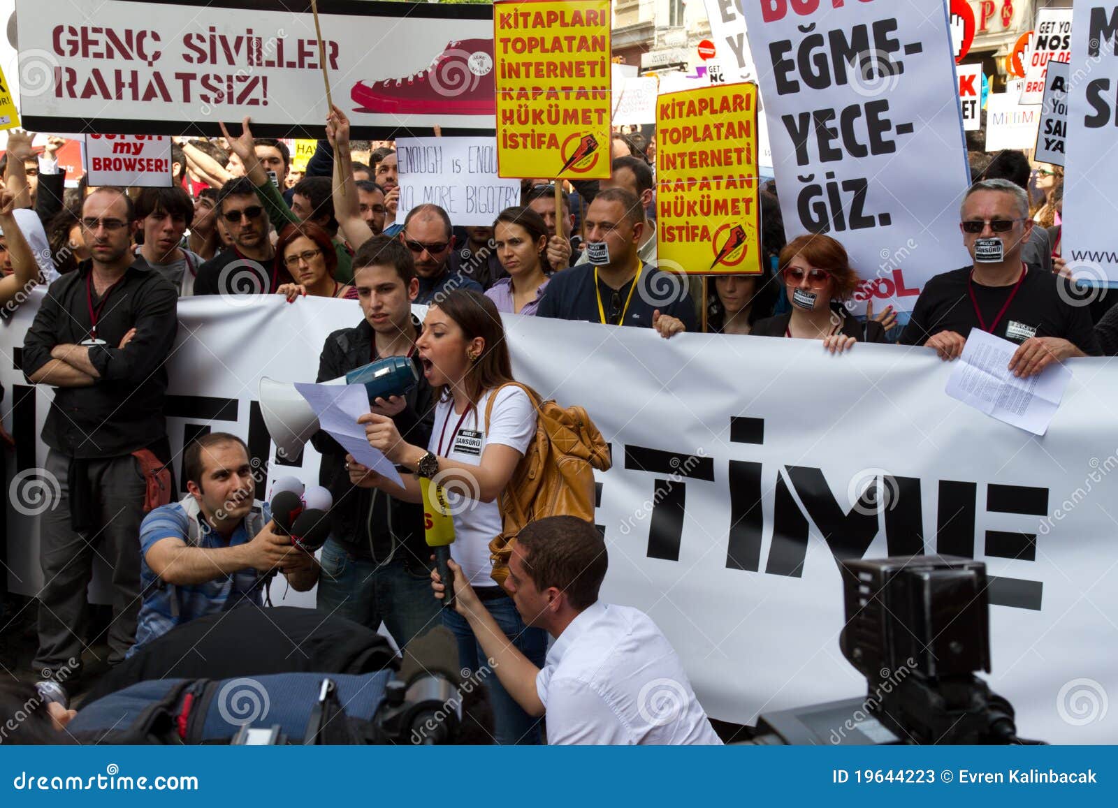 Demonstration editorial stock photo. Image of crowded - 19644223