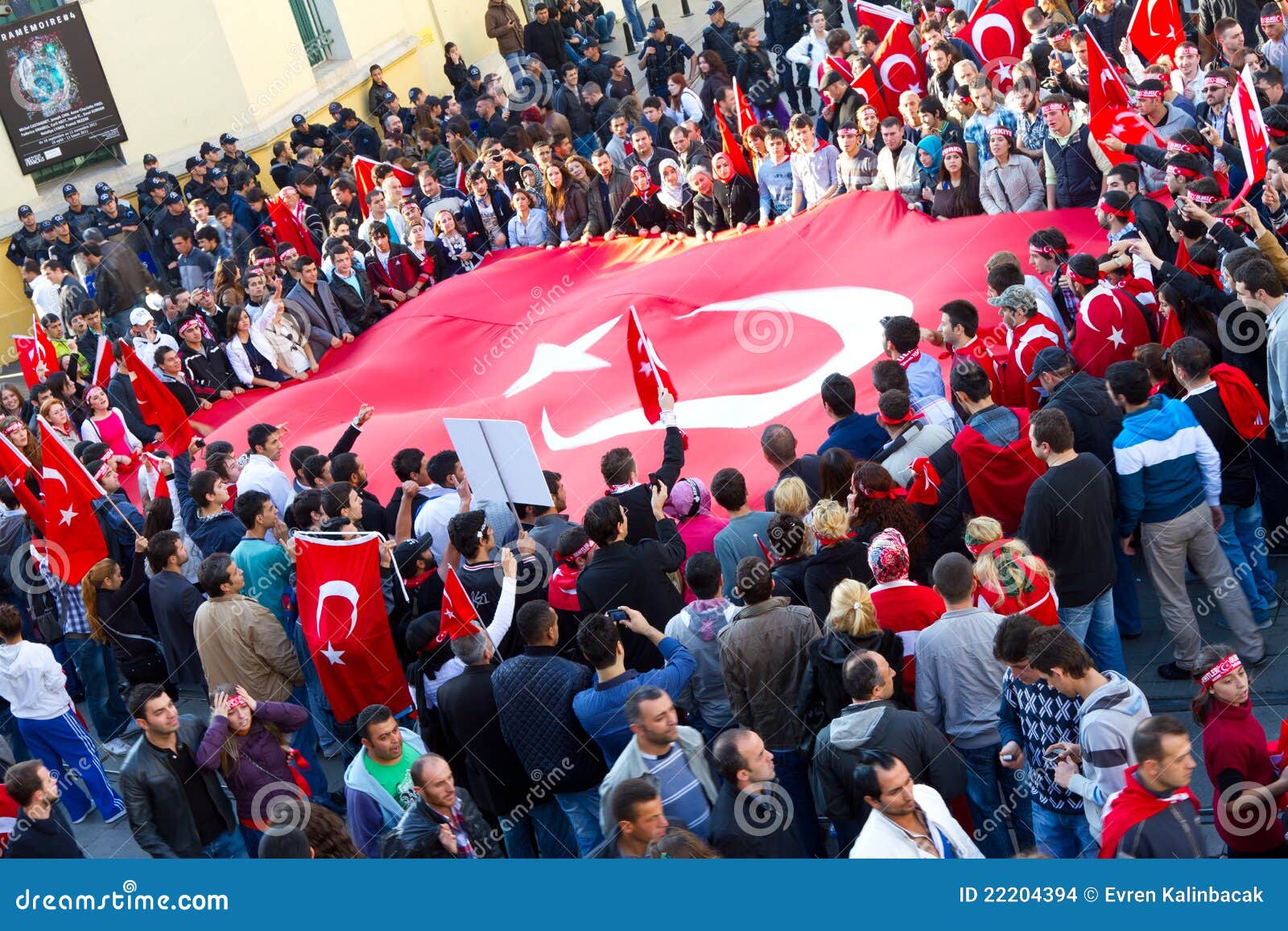 Demonstration editorial stock image. Image of banner - 22204394