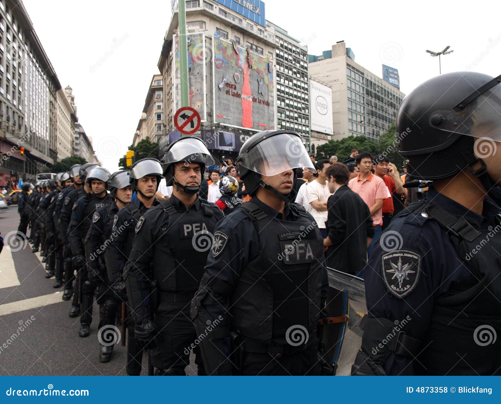 Demonstration editorial stock photo. Image of human, flags - 4873358