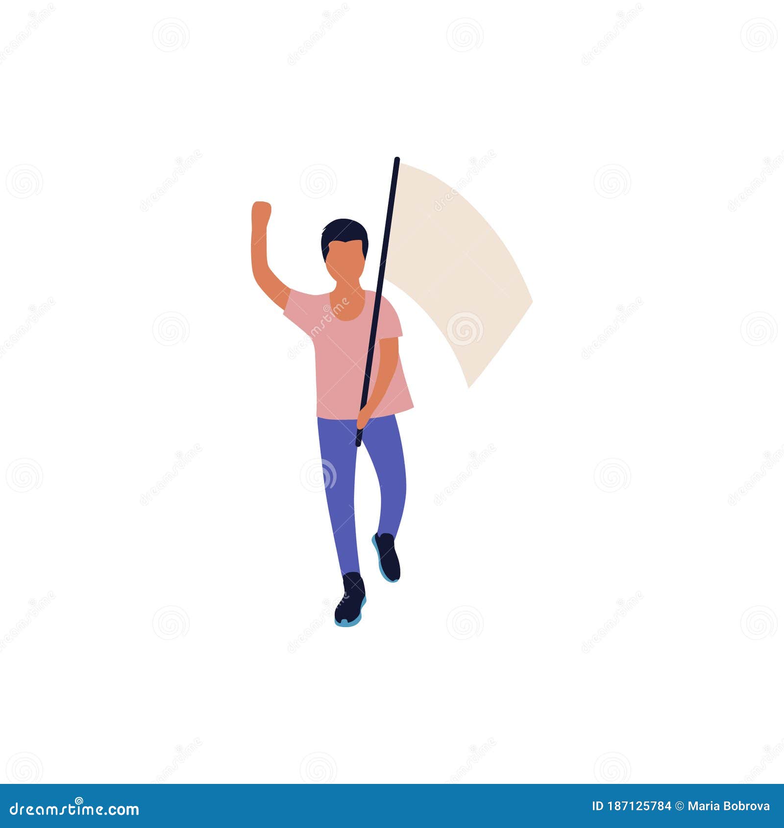 Demonstration stock vector. Illustration of placard - 187125784