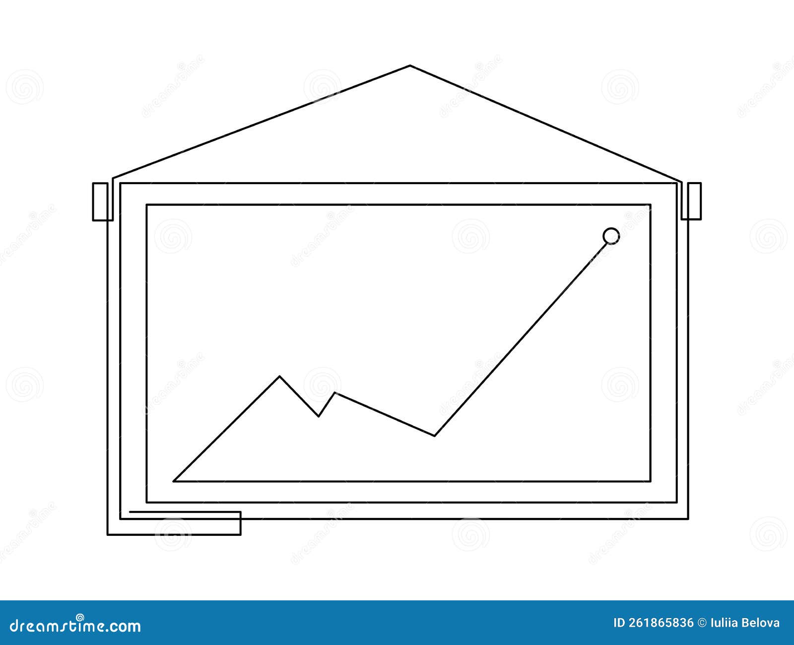 Demonstration Board for the Office. White Board for Drawing by Marker ...