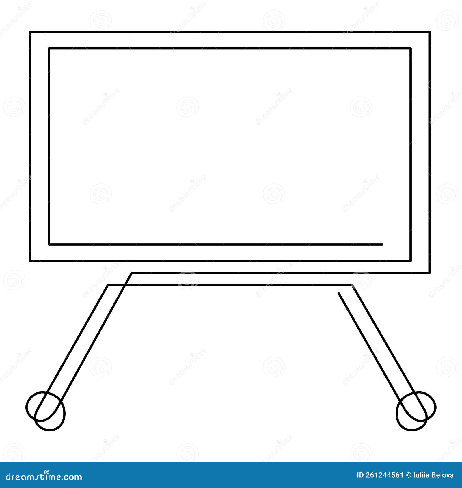 Demonstration Board for the Office. White Board for Drawing by Marker ...
