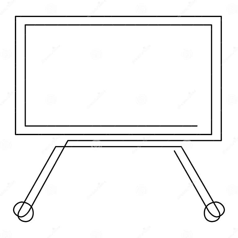 Demonstration Board for the Office. White Board for Drawing by Marker ...