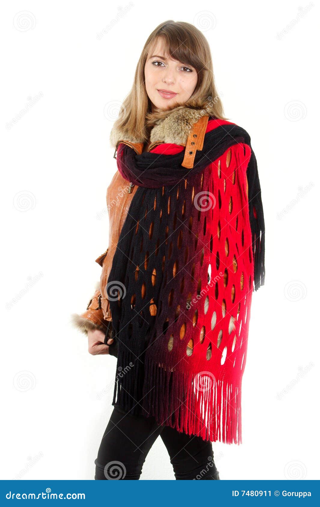 Demonstration of clothes. stock image. Image of casual - 7480911