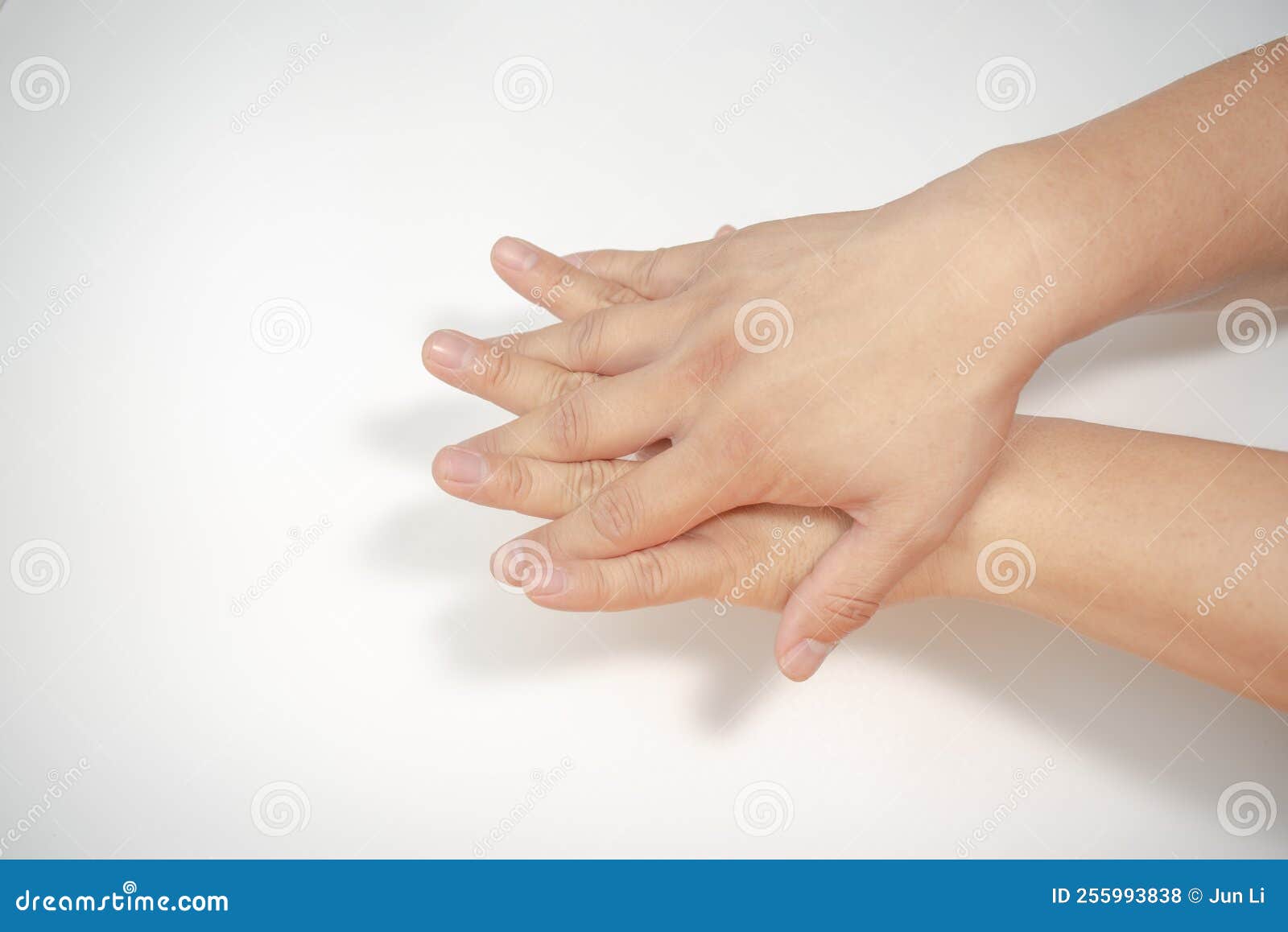 Demonstration of Correct Hand Washing Posture Stock Photo - Image of ...