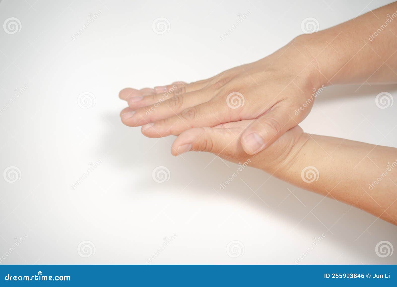 Demonstration of Correct Hand Washing Posture Stock Photo - Image of ...