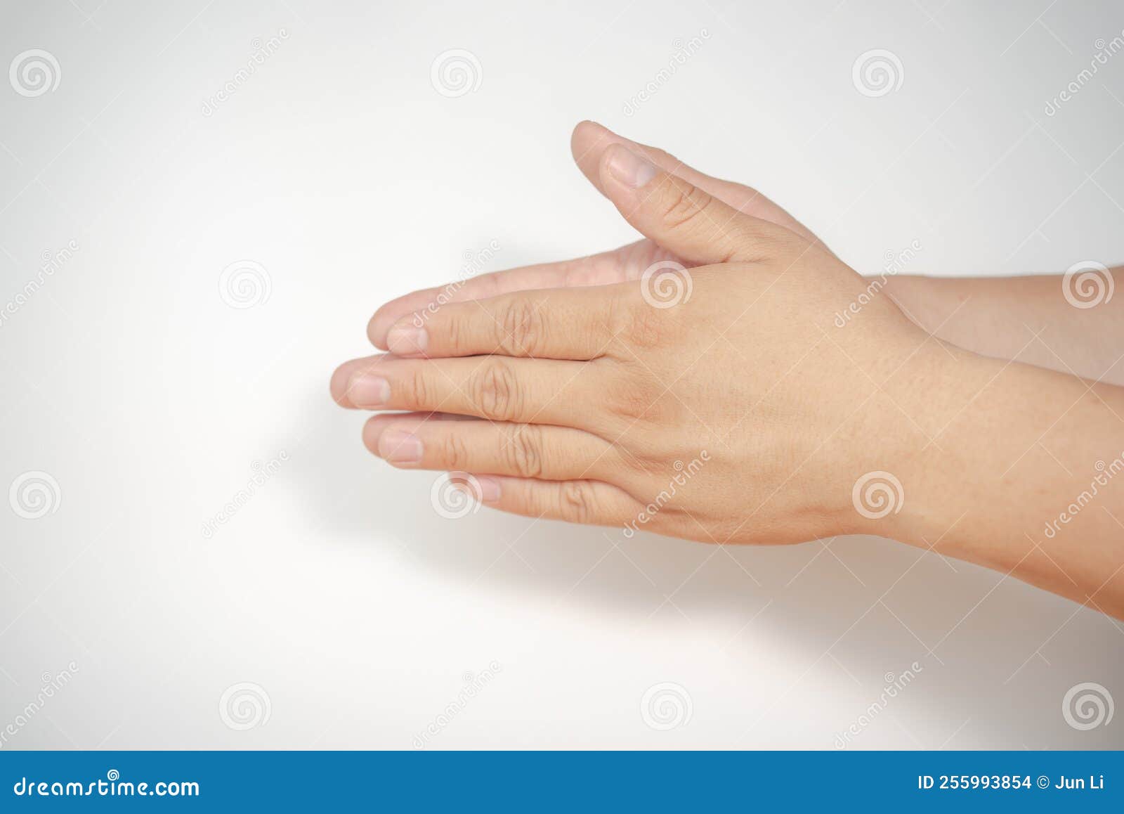 Demonstration of Correct Hand Washing Posture Stock Photo - Image of ...