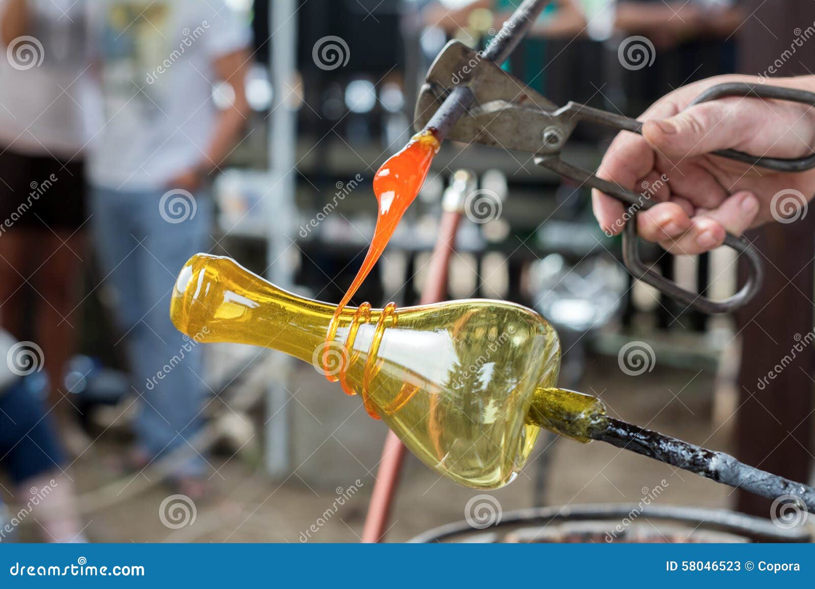 Demonstration of Handmade Glass Production Stock Image - Image of ...