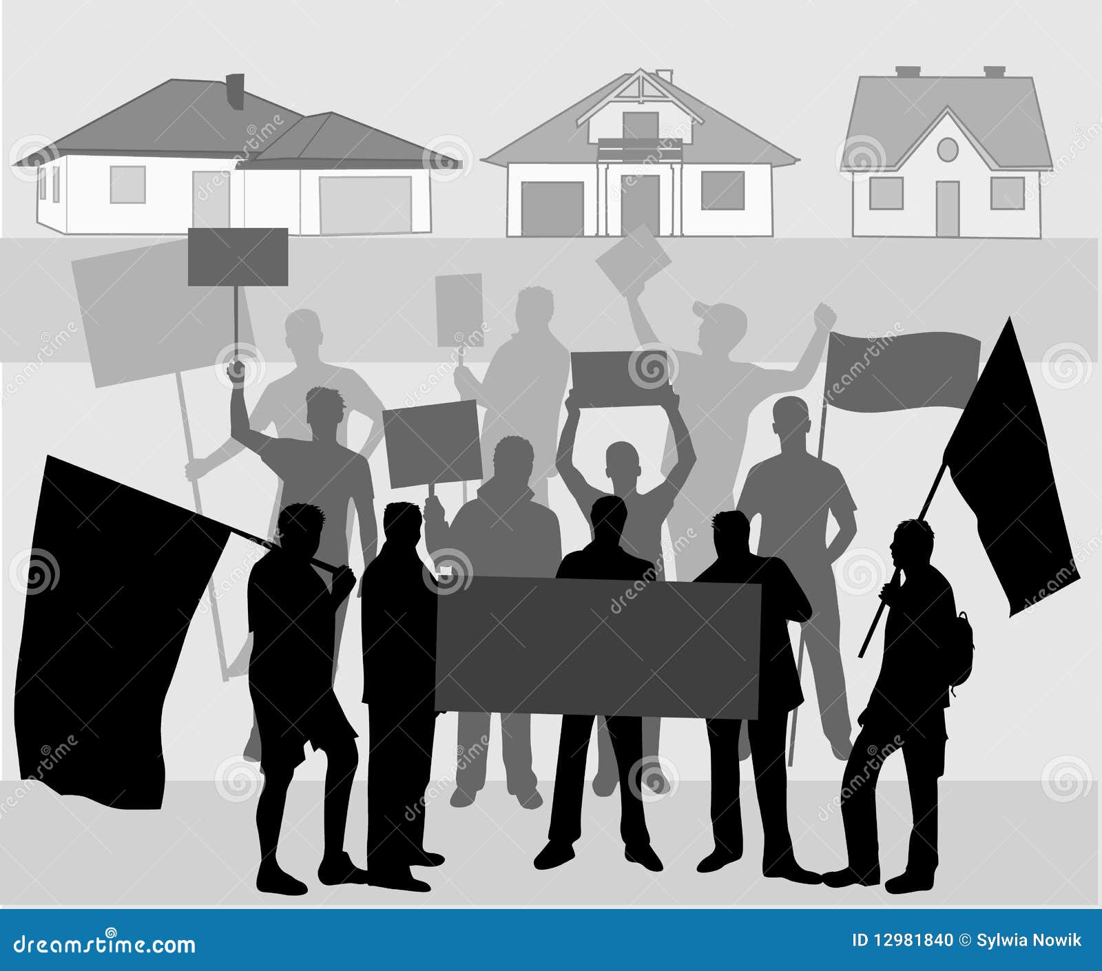 Demonstration - Illustration | CartoonDealer.com #12981840