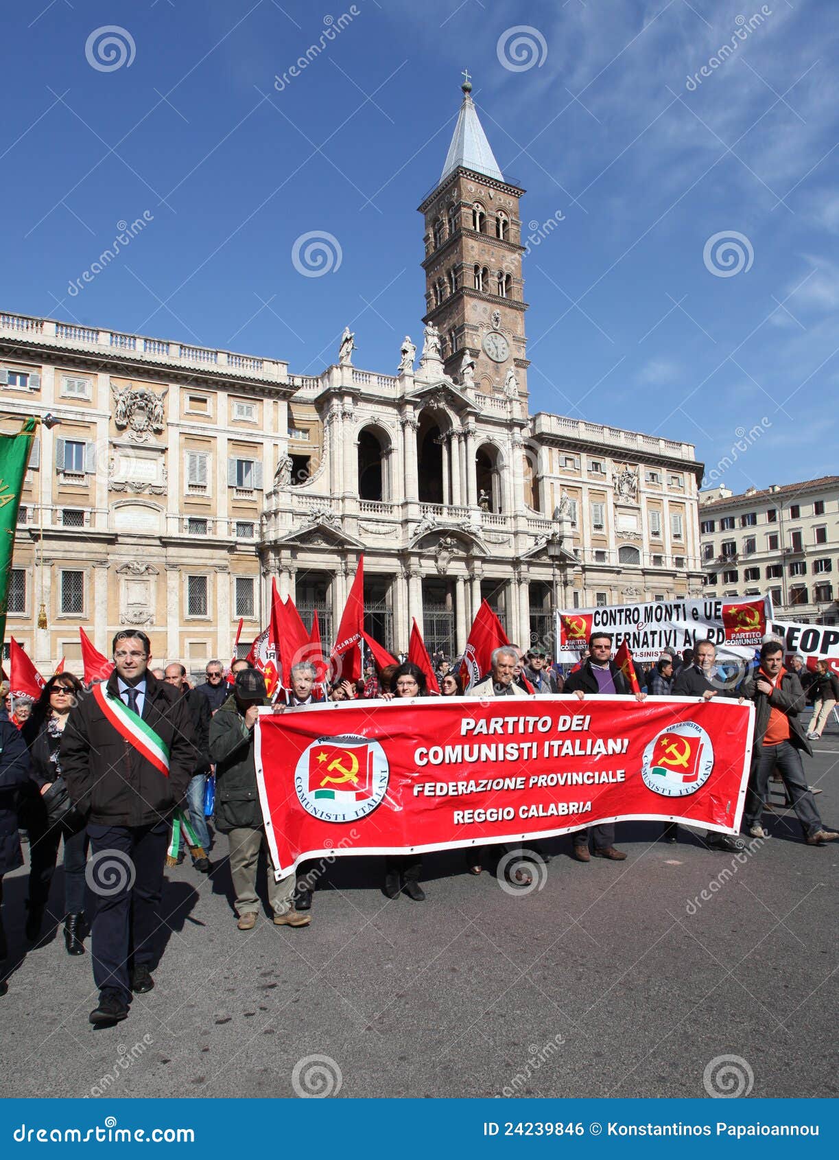 Demonstration of Italian Communist Party Editorial Photo - Image of ...