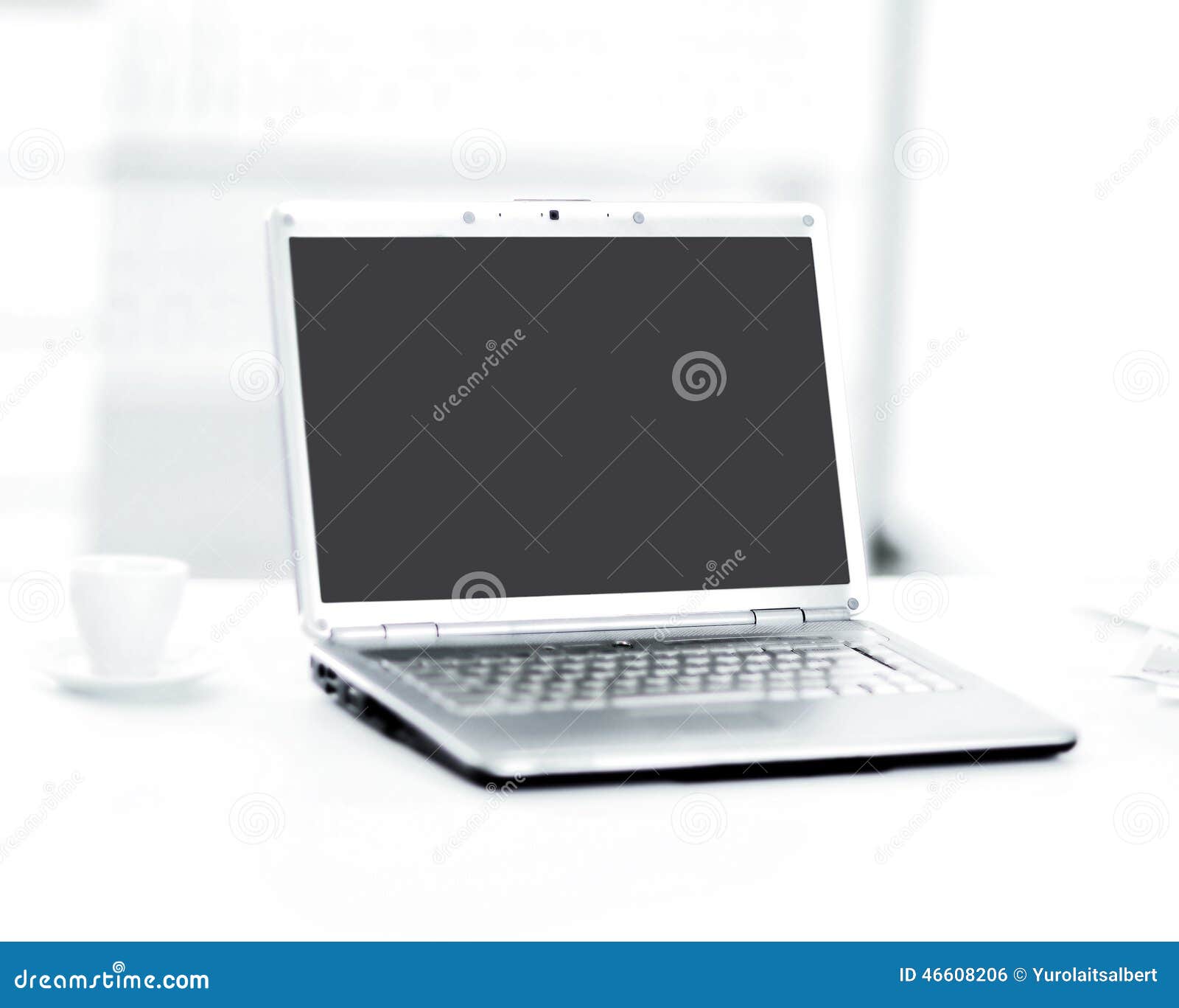 Demonstration of a laptop stock photo. Image of digital - 46608206