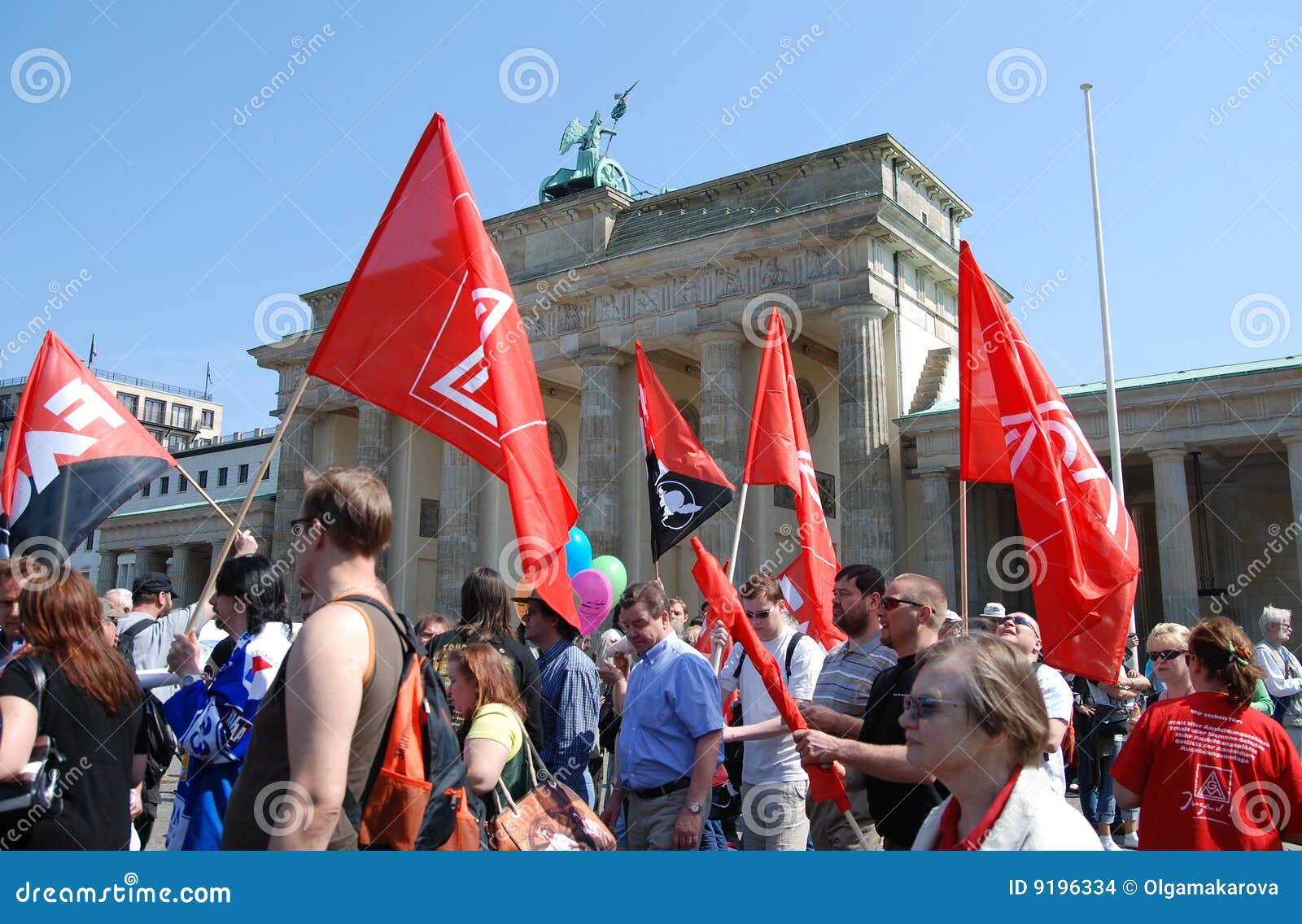 Demonstration on May Day in Berlin Editorial Stock Image - Image of ...