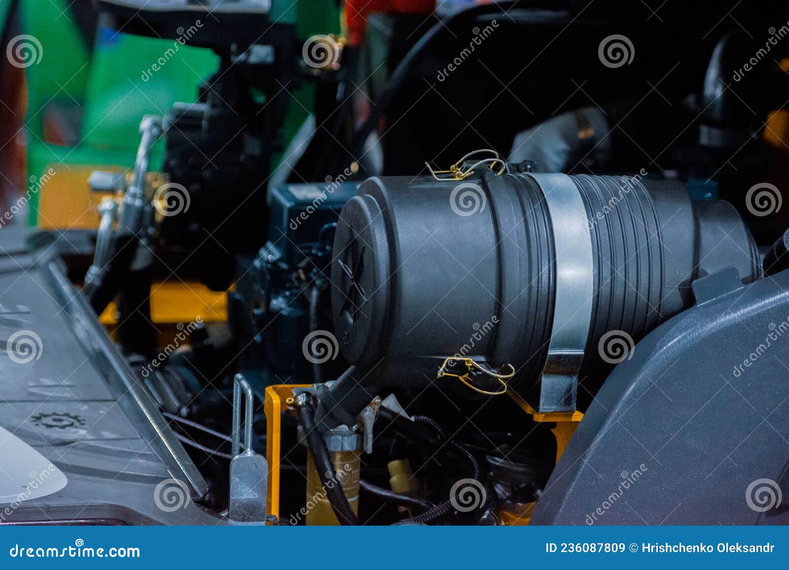 Demonstration of a Motor on a Forklift Stock Image - Image of ...