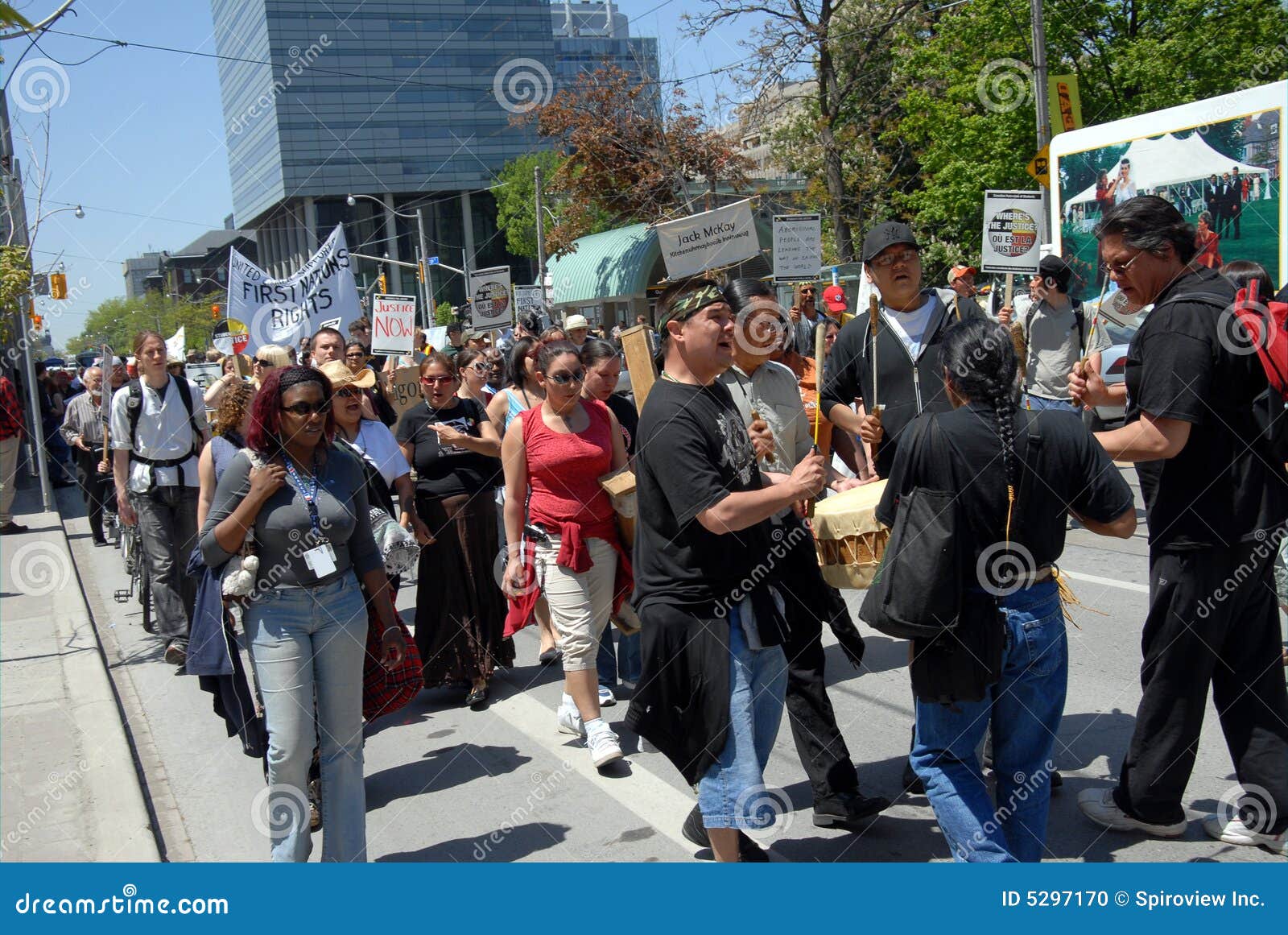 Demonstration for Native Rights Editorial Image - Image of protest ...