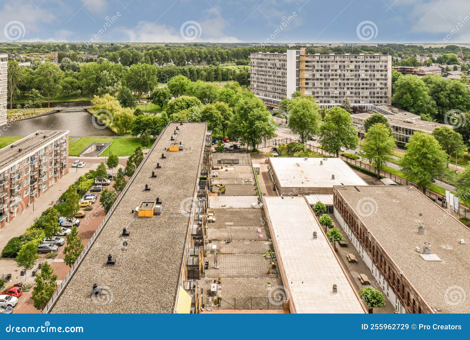 Demonstration of Place from the Height with Drone Stock Image - Image ...