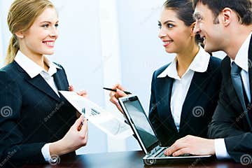 Demonstration of project stock photo. Image of achievement - 4719930