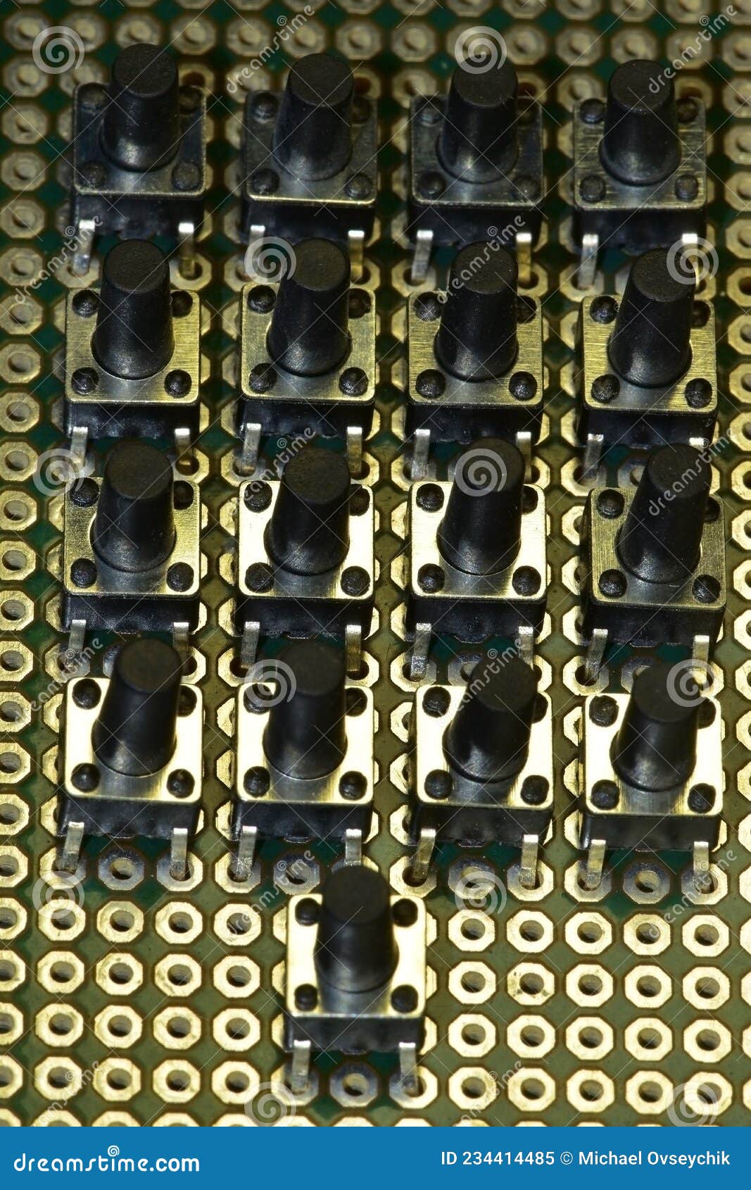 Demonstration Push-button Matrix Stock Image - Image of hardware ...