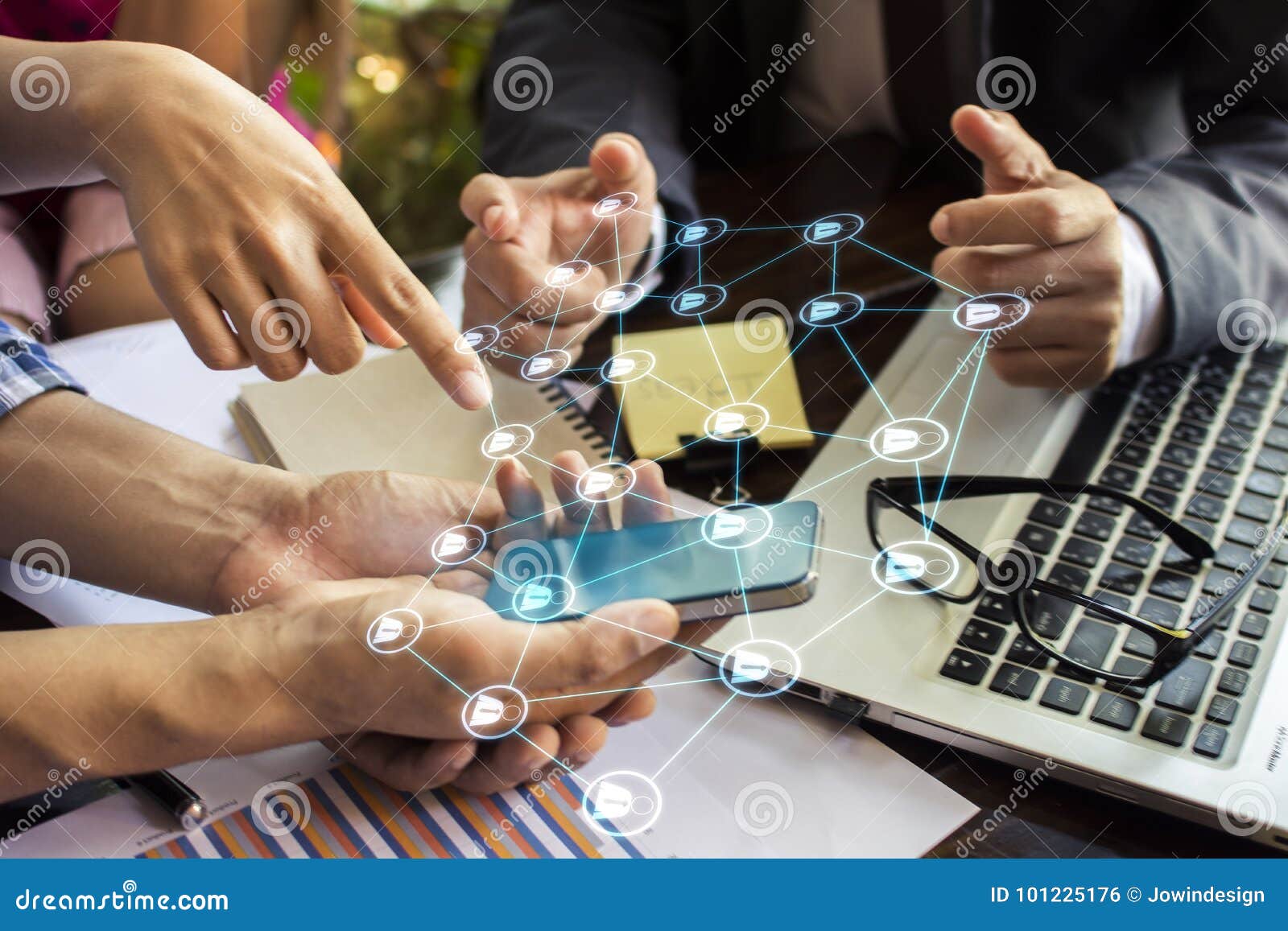 Demonstration of Smartphone Functions Stock Photo - Image of business ...