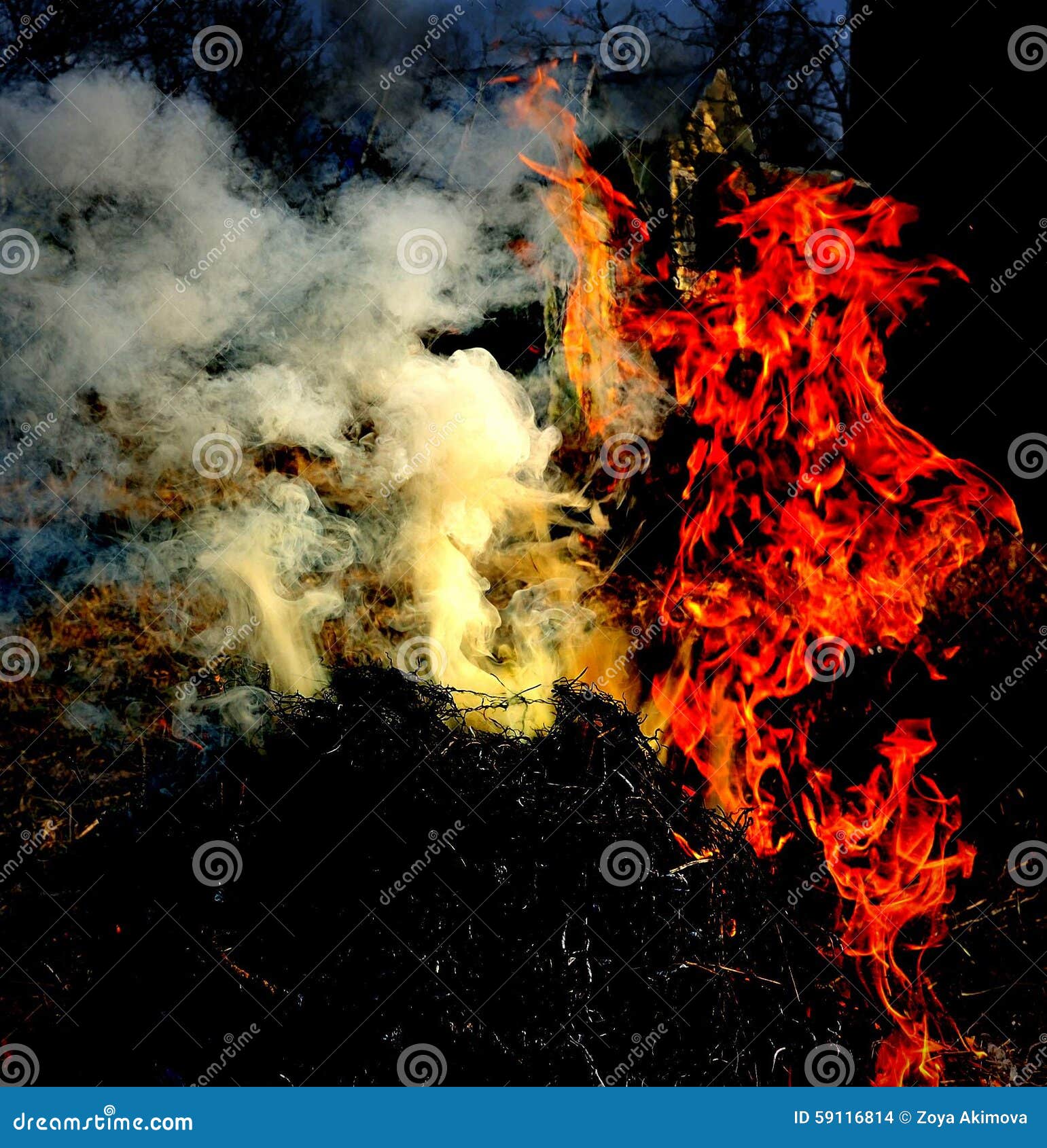 Demonstration of the Spirit of Fire Stock Photo - Image of fire ...