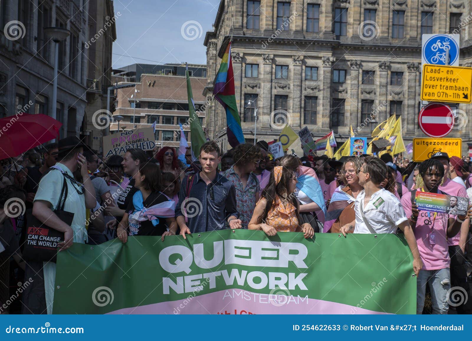 Demonstrators Walking at the Gaypride Walk at Amsterdam the Netherlands ...