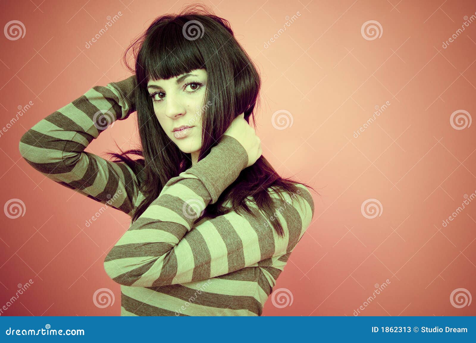 Demure and young. stock image. Image of funky, caucasian - 1862313