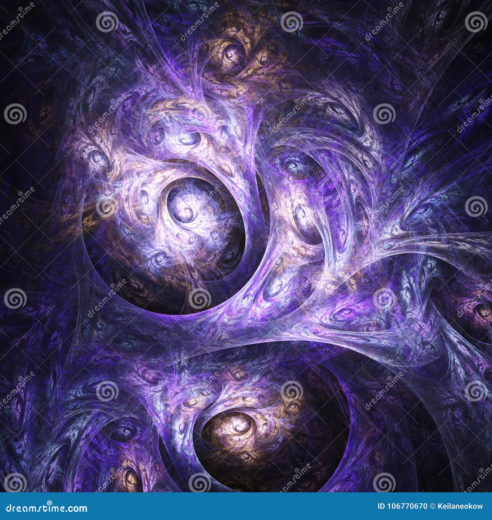 Den Abstrakta Fractalen Rotar Modellen Stock Illustrationer ...