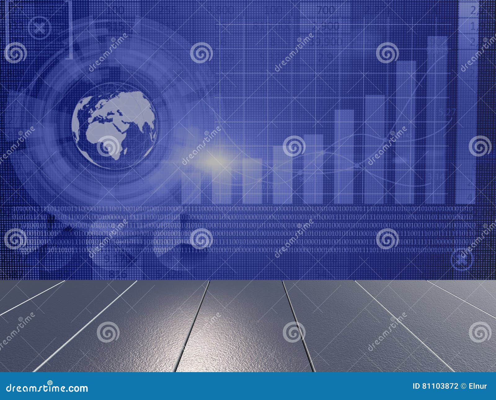 Den Abstrakta Illustrationen Med Diagram Och Grafer Stock ...