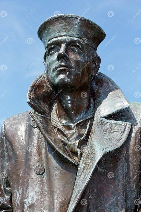 Den Ensamma Sjömannen Statue Redaktionell Arkivbild - Bild av historia, förbise: 32390242