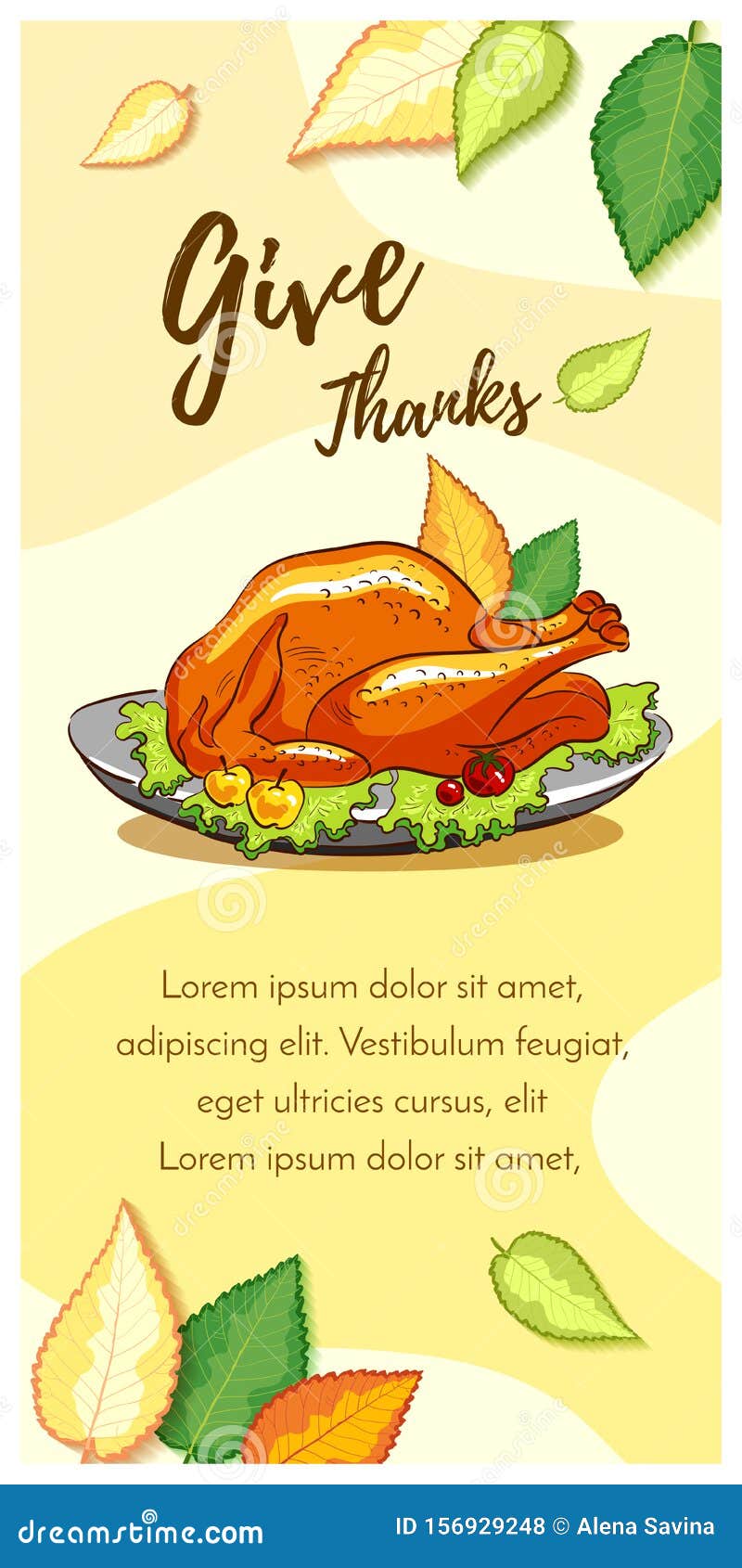 Den gracias al pollo ilustración del vector. Ilustración de frito ...