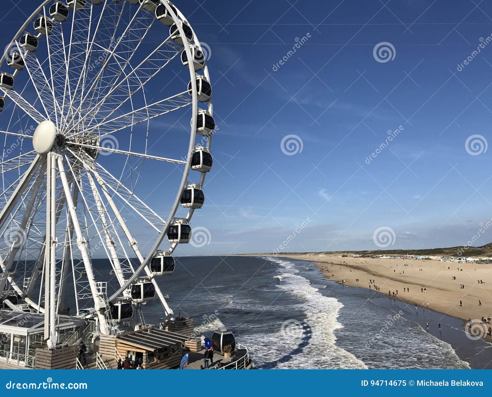 Den Haag editorial image. Image of netherlands, beach - 94714675