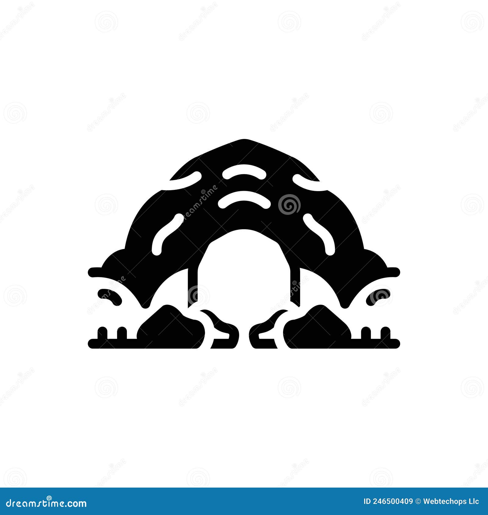 Mix Icon For Den, Cave And Animal Vector Illustration | CartoonDealer ...