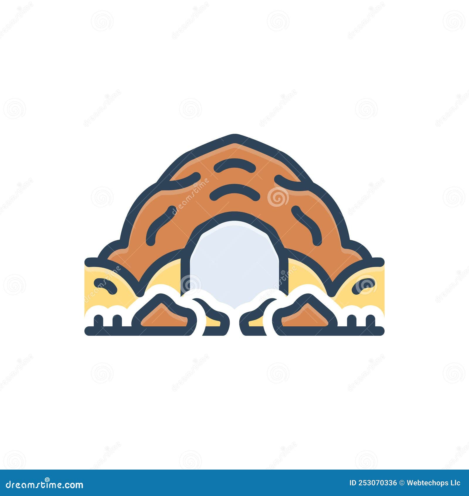 Color Illustration Icon for Den, Cave and Animal Stock Vector ...