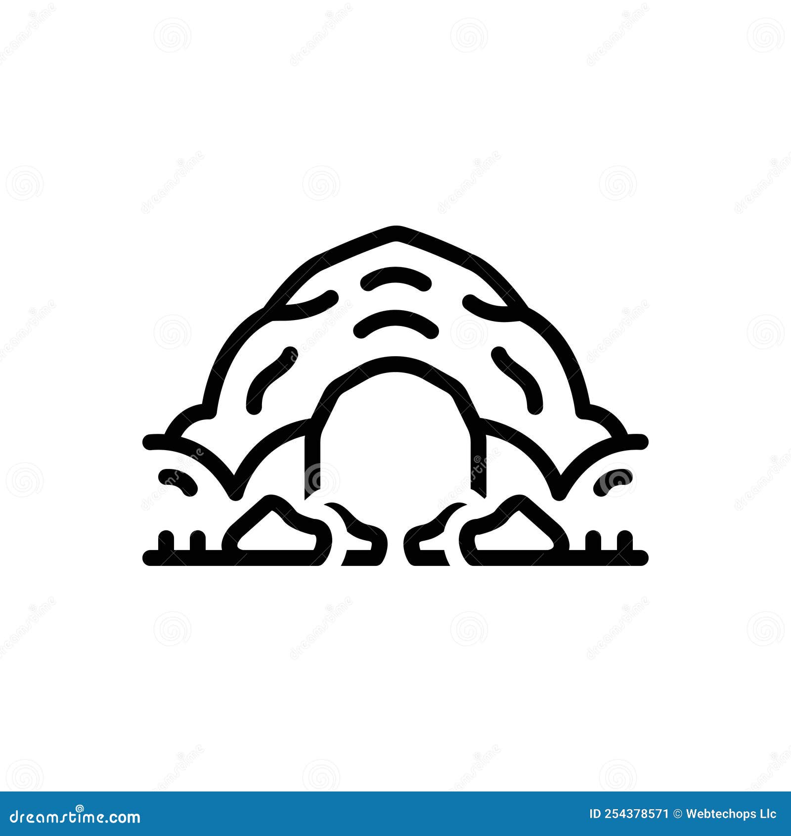 Lair Line Icons Collection. Dungeon, Catacomb, Den, Burrow, Hideout ...