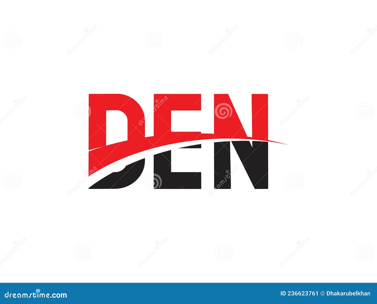 DEN Letter Initial Logo Design Vector Illustration Stock Vector ...